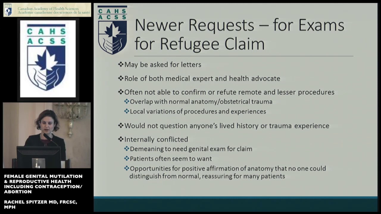 FEMALE GENITAL MUTILATION & REPRODUCTIVE HEALTH - RACHEL SPITZER - YouTube