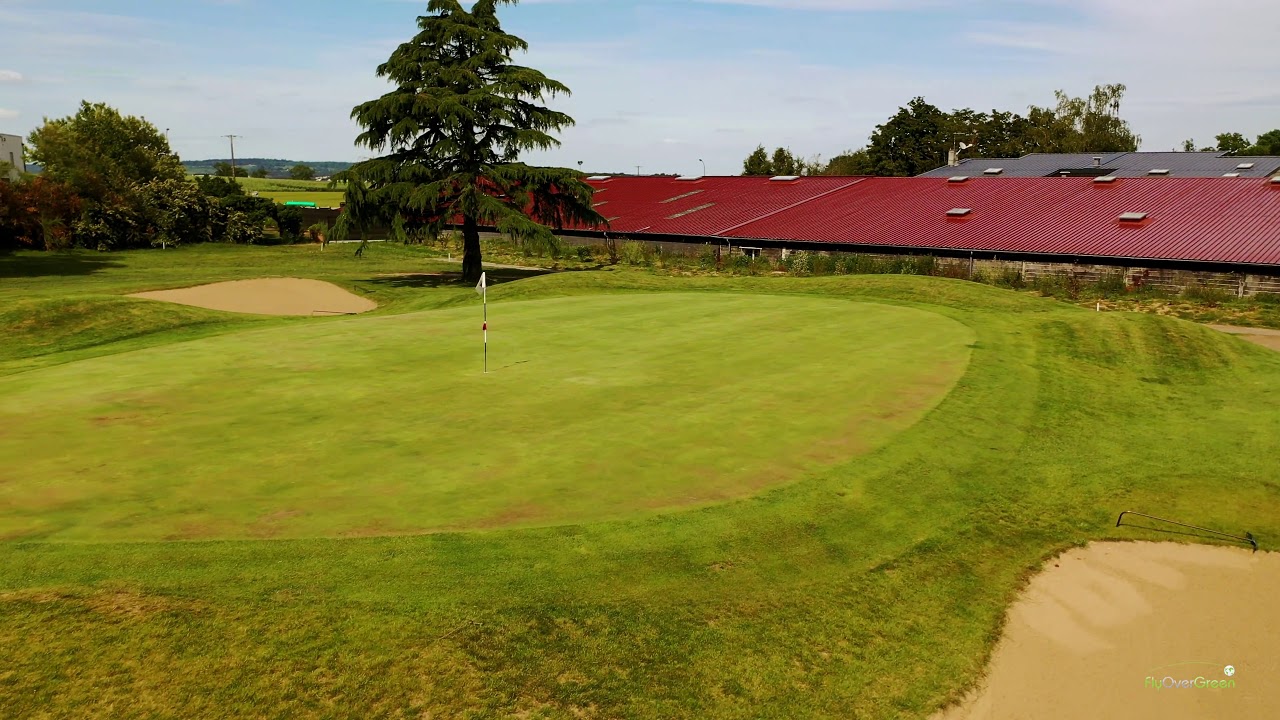 Golf De Reims Champagne - drone aerial video - Reims - Hole#16 - YouTube