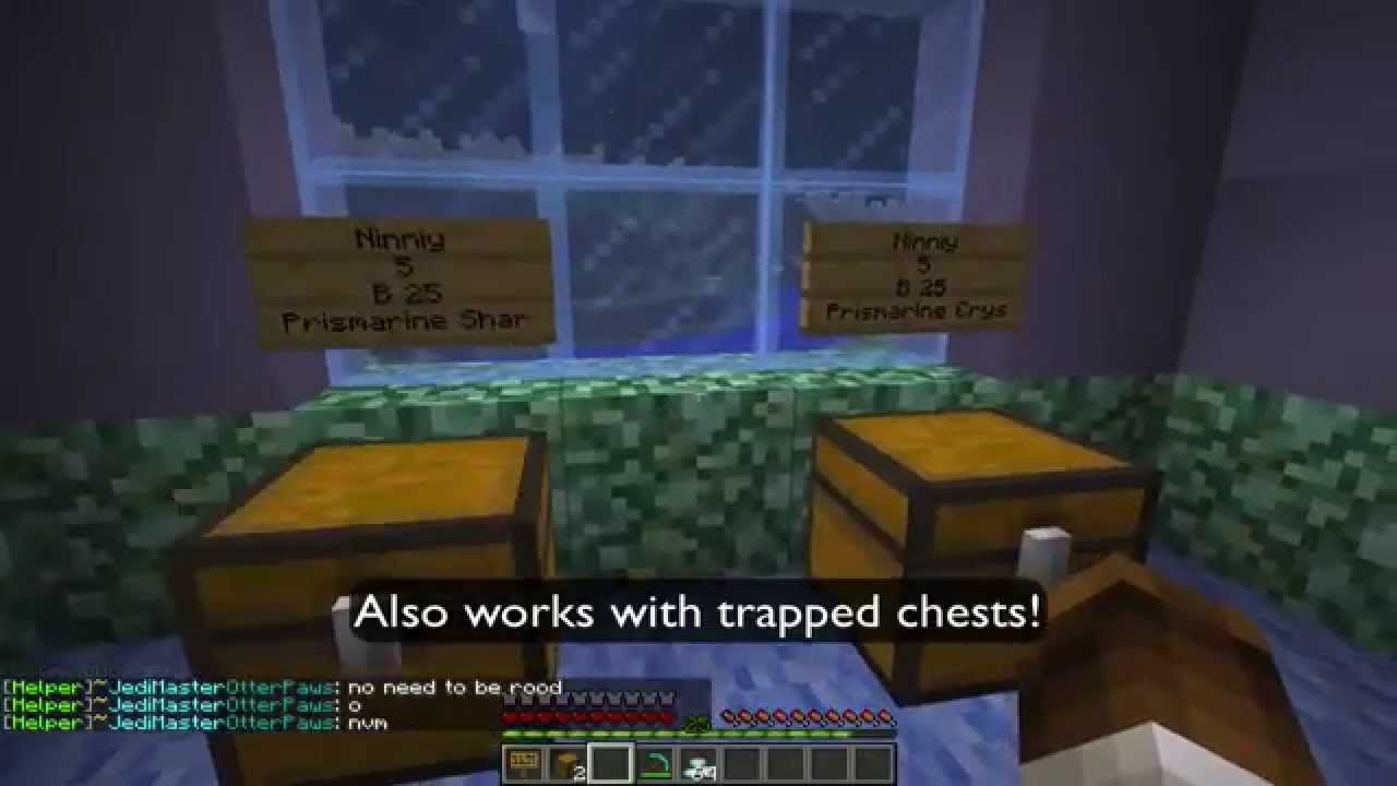 Bukkit plugins: Chestshop tutorial - YouTube