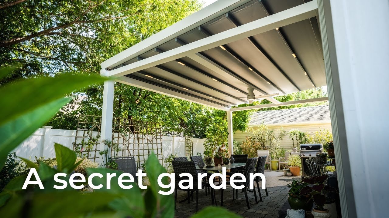 Retractable Motorized Pergola in Lynbrook, NY - YouTube