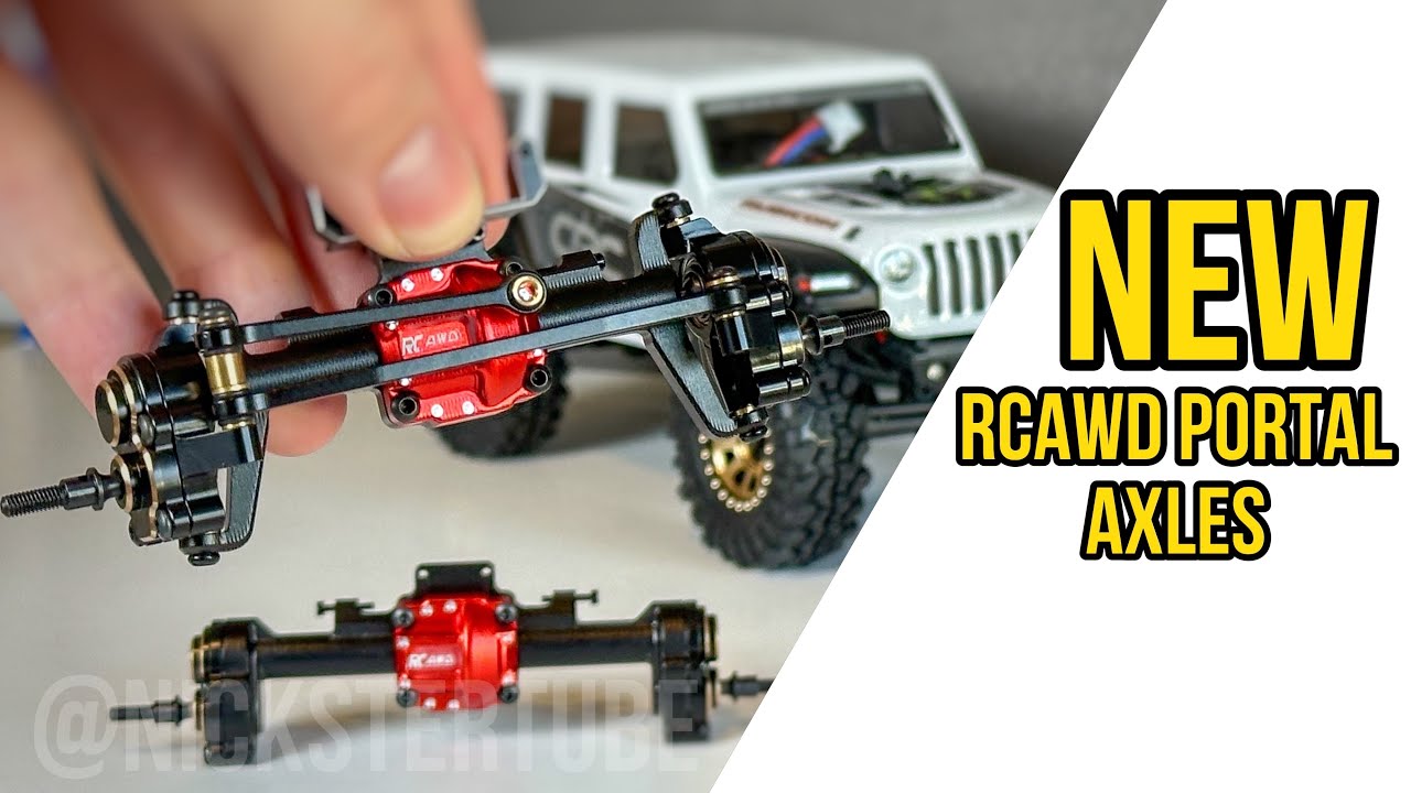 NEW RCAWD Portal Axles w/diff's | Axial SCX24 install | Skill level ...