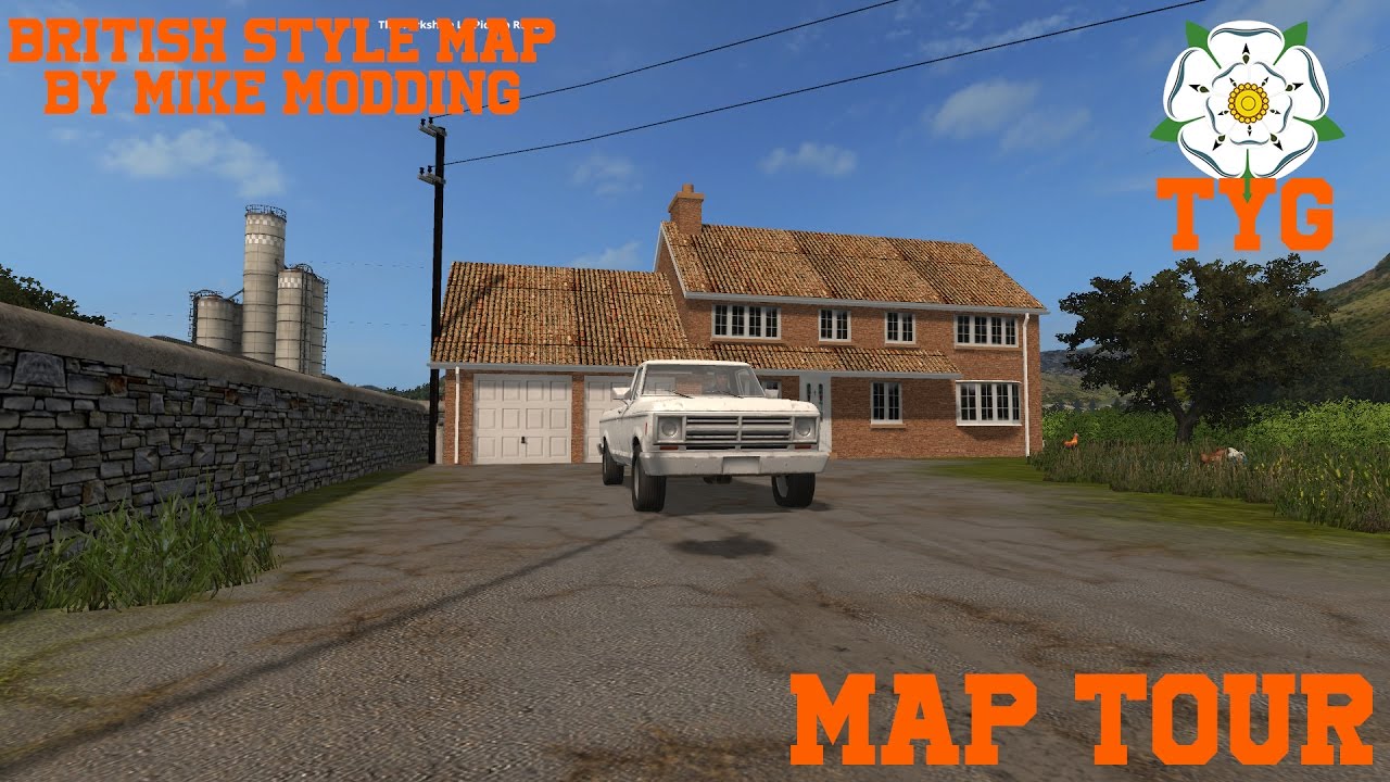 FS17 British Style Map By Mike Modding - Map Tour - TGY - YouTube