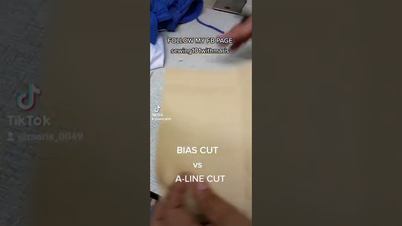 BIAS CUT vs A-LINE CUT - YouTube