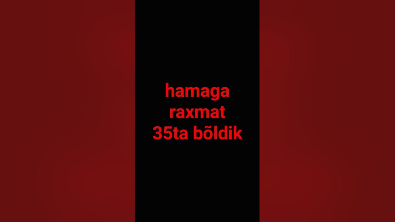 hamaga raxmat - YouTube