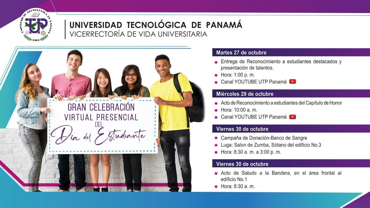 EN VIVO - Celebración del Día del Estudiante UTP 2020 - YouTube