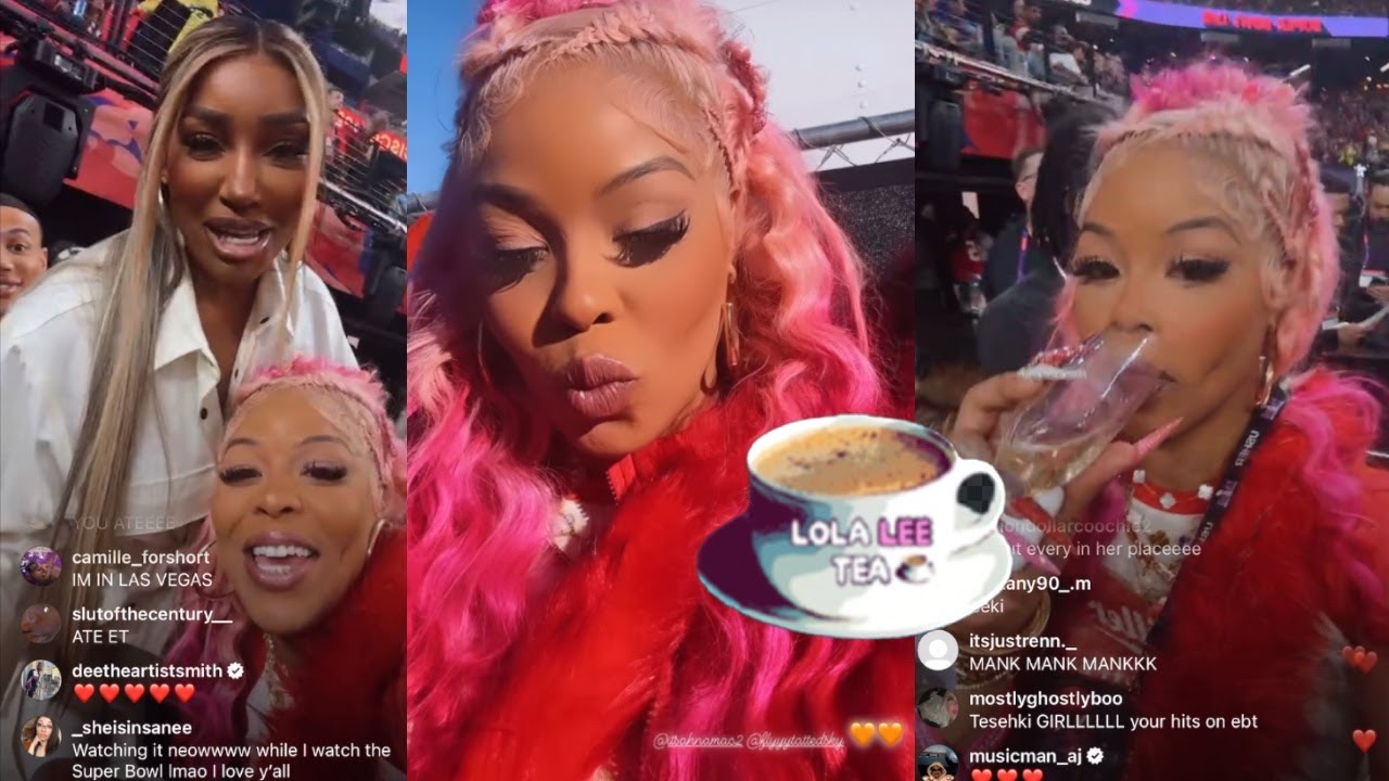 Tesehki living her best life at the Super Bowl + ig lives! 02.11.2024 ...