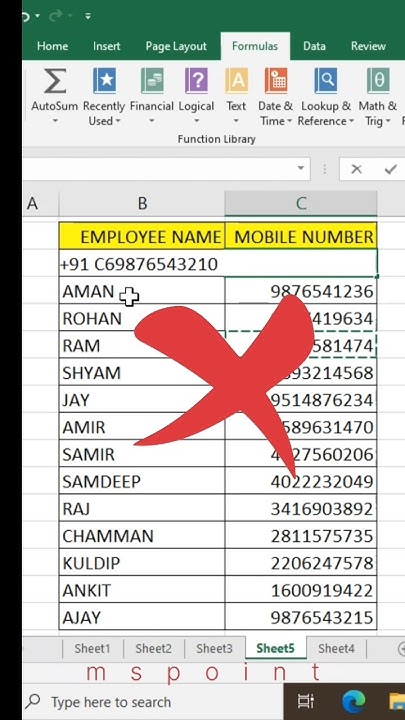 Microsoft Excel Tricks and Tips #mspoint #viralshort #exceltips #exceltricks - YouTube
