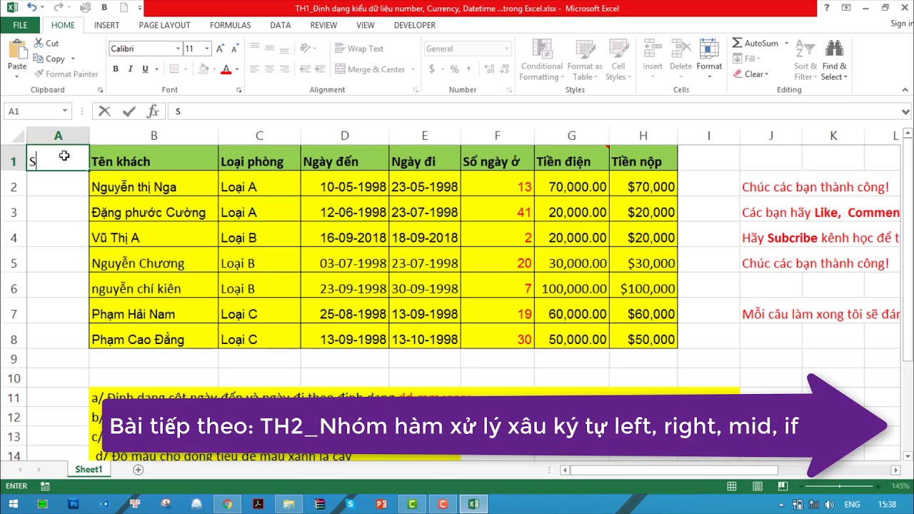 B i 4 nh D ng Ki u D Li u Trong Excel Date Number Currency n B i 4 nh D ng Ki u D Li u Trong Excel Date Number Currency n