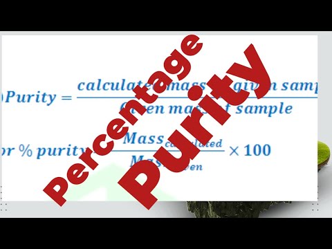 Percentage purity - YouTube