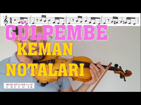 Barış Manço - Gülpembe Keman ile nasıl çalınır? KEMAN NOTALARI