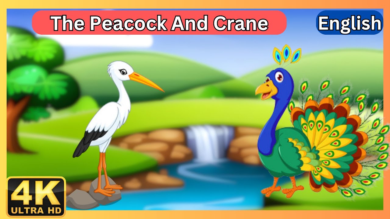 The Peacock And Crane - Moral Story For Kid || Learning Story ...