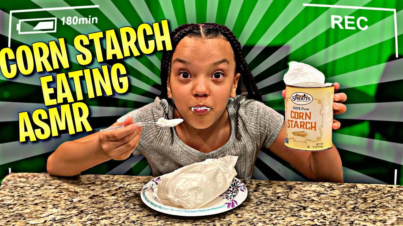 I ATE CORN STARCH | ASMR - YouTube