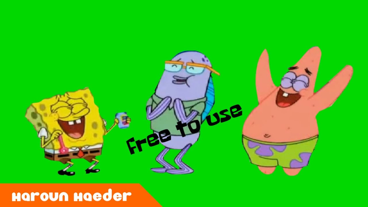 Howard Playing with SpongeBob and Patrick Green Screen (UNFINISHED ...