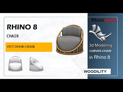 How to Design a Modern Outdoor Chair in Rhino | Complete Tutorial