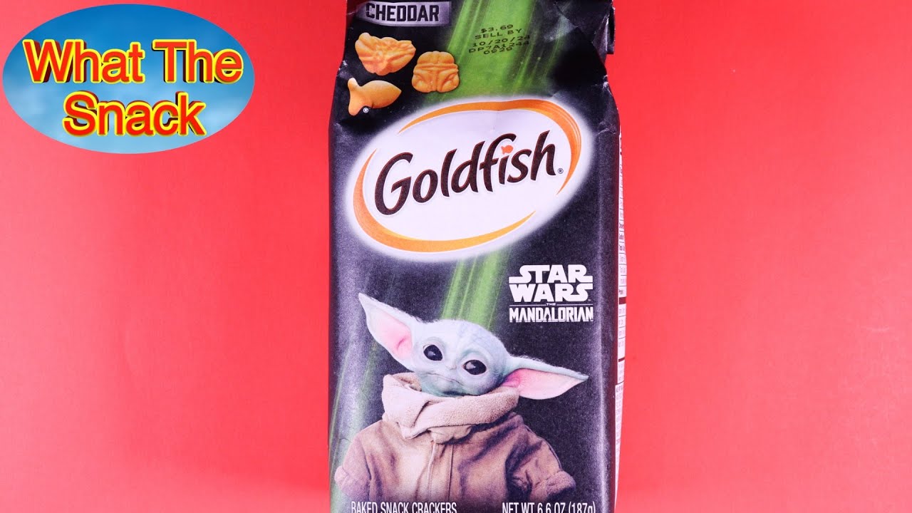 Goldfish Star Wars Mandalorian Cheddar Crackers - YouTube