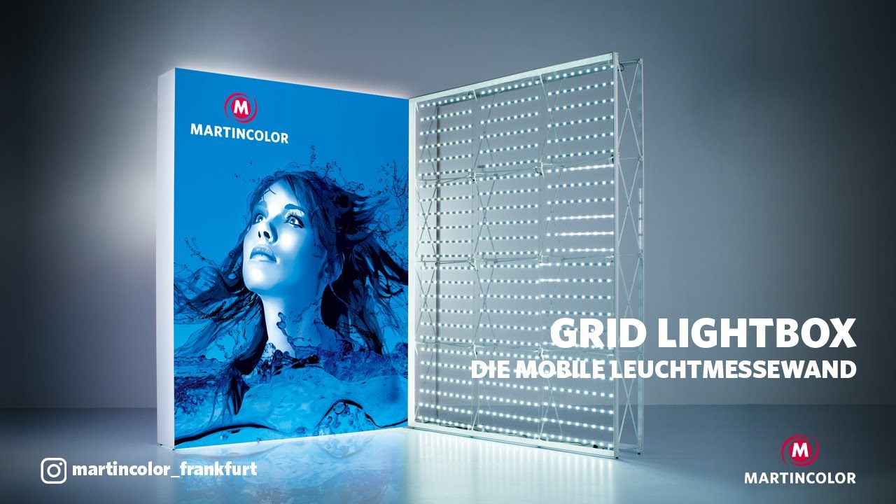 LED-Messestand GRID Lightbox - YouTube