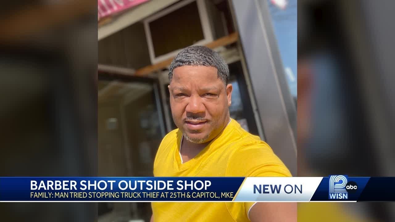 'Fighting for his life': Milwaukee barber shot outside barbershop - YouTube