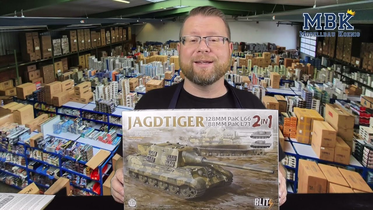MBK packt aus #643 - 1:35 Jagdtiger 128mm PaK L66 / 88mm PaK L71 - 2-in ...