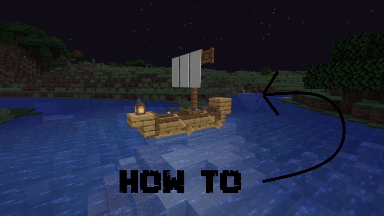 🎓Minecraft: How to build a small BOAT - YouTube