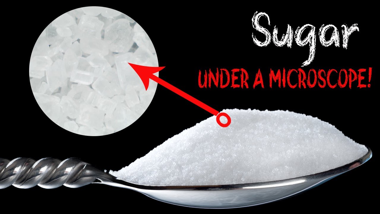 Table sugar under a microscope - YouTube
