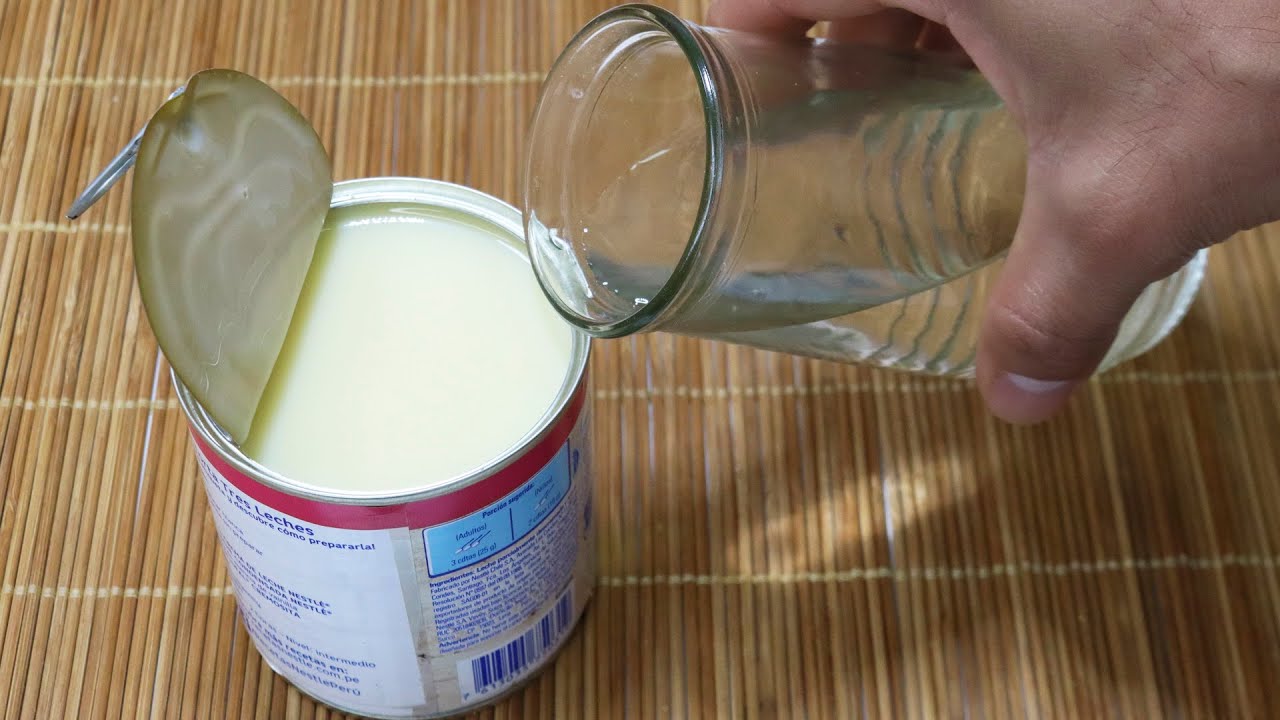 Mezcla leche condensada con agua hirviendo y te sorprenderás!!! - YouTube