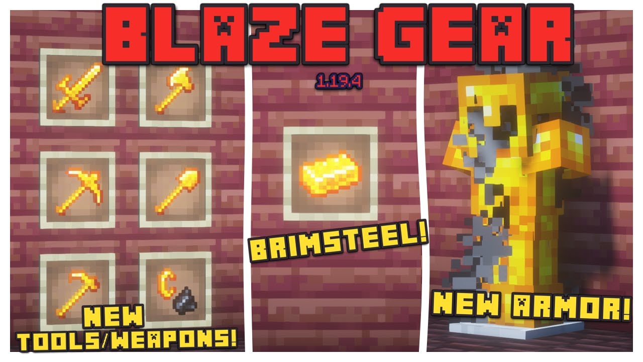 NEW BLAZE GEAR!!! (Blaze Gear 1.19.4) - YouTube