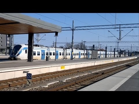 Coradia Lirex X60 commuter train leaving Uppsala March 29, 2014 - YouTube