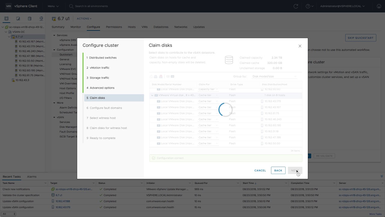 vSAN 6.7 U1 Quickstart Demo - YouTube
