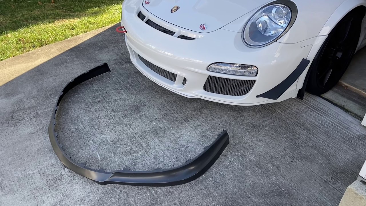 997 GT3 Cup front splitter install & removal - YouTube