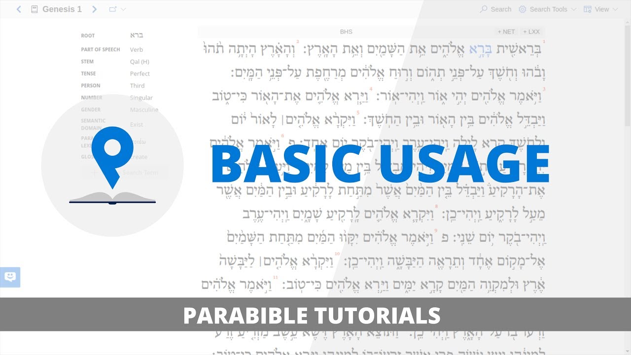 1. Basic Usage | Parabible Tutorials - YouTube