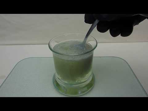metal spoon eaten by very strong acid