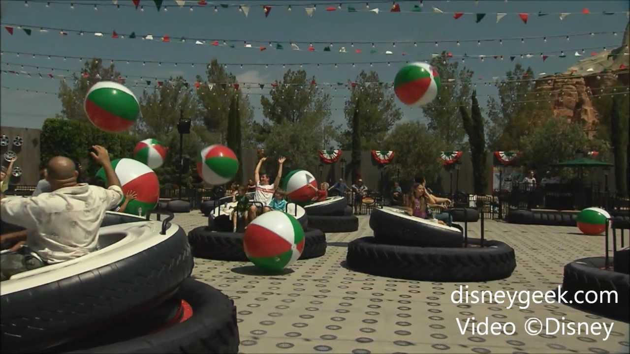 DCA: Cars Land - Luigi's Flying Tires (Disney Video) - YouTube