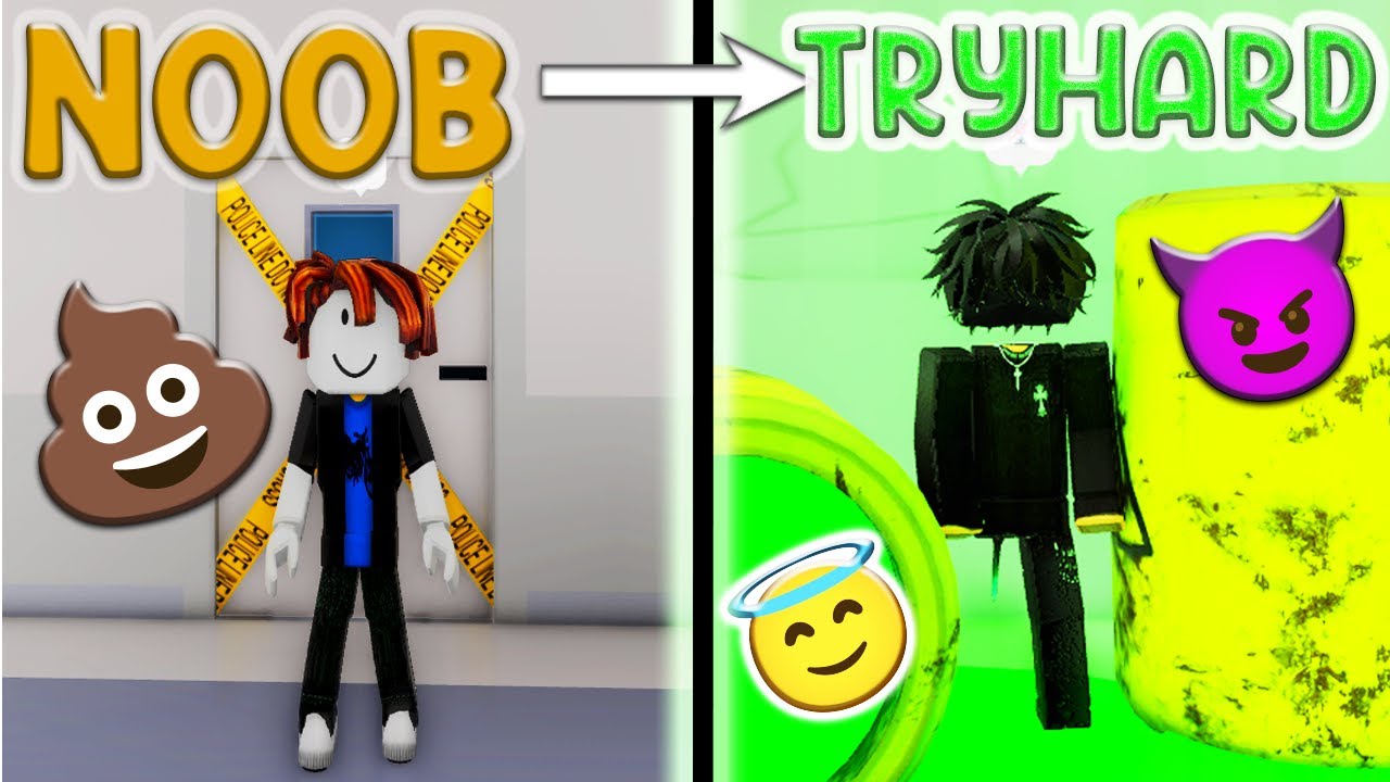 Acting Like A Noob Then Changing To A HEADLESS TRYHARD In Da Hood - YouTube