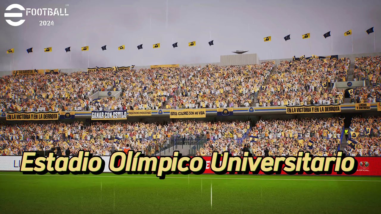 eFootball 2024 | Estadio Olímpico Universitario | PUMAS | PC | 4k - YouTube
