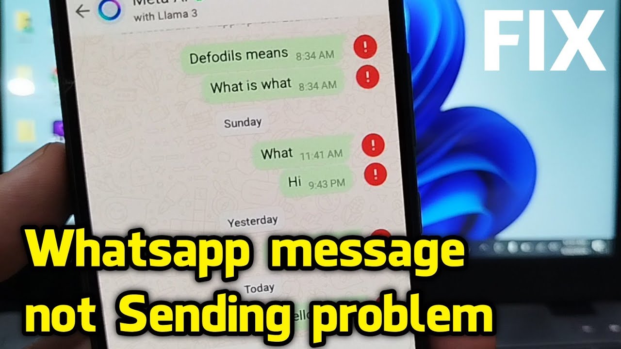 How to Fix WhatsApp Messages Not Sending | Sky tech - YouTube