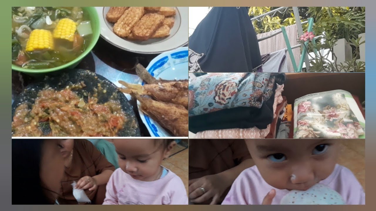 pagi2 masak menu hemat ||Dan sore hari makan kue serabi rame2 bareng keluarga)) - YouTube
