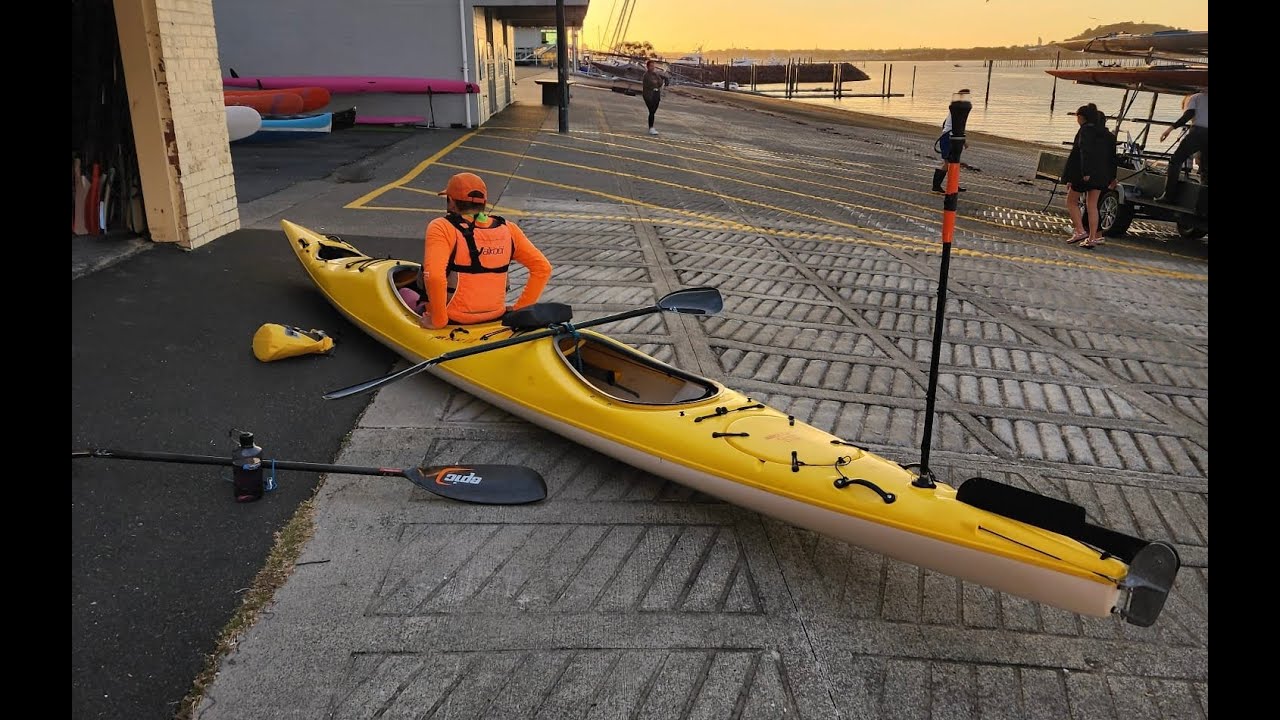 First time paddling a double sea kayak. It's fast! Barracuda AR Duo ...