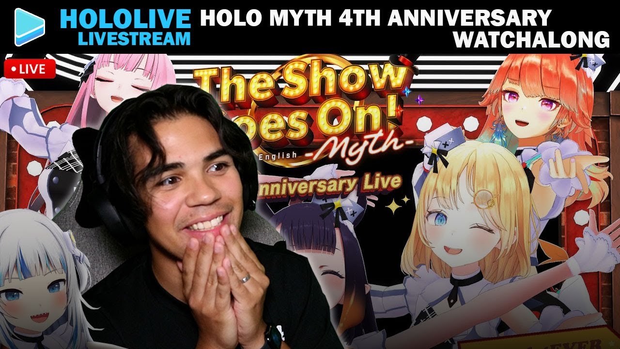 The Show Goes On! Holo Myth 4 Year Anniversary Concert Watchalong - YouTube