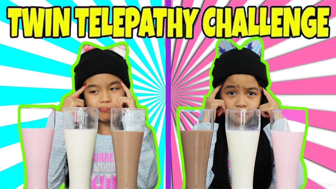 TWIN TELEPATHY MILKSHAKE CHALLENGE!! - YouTube