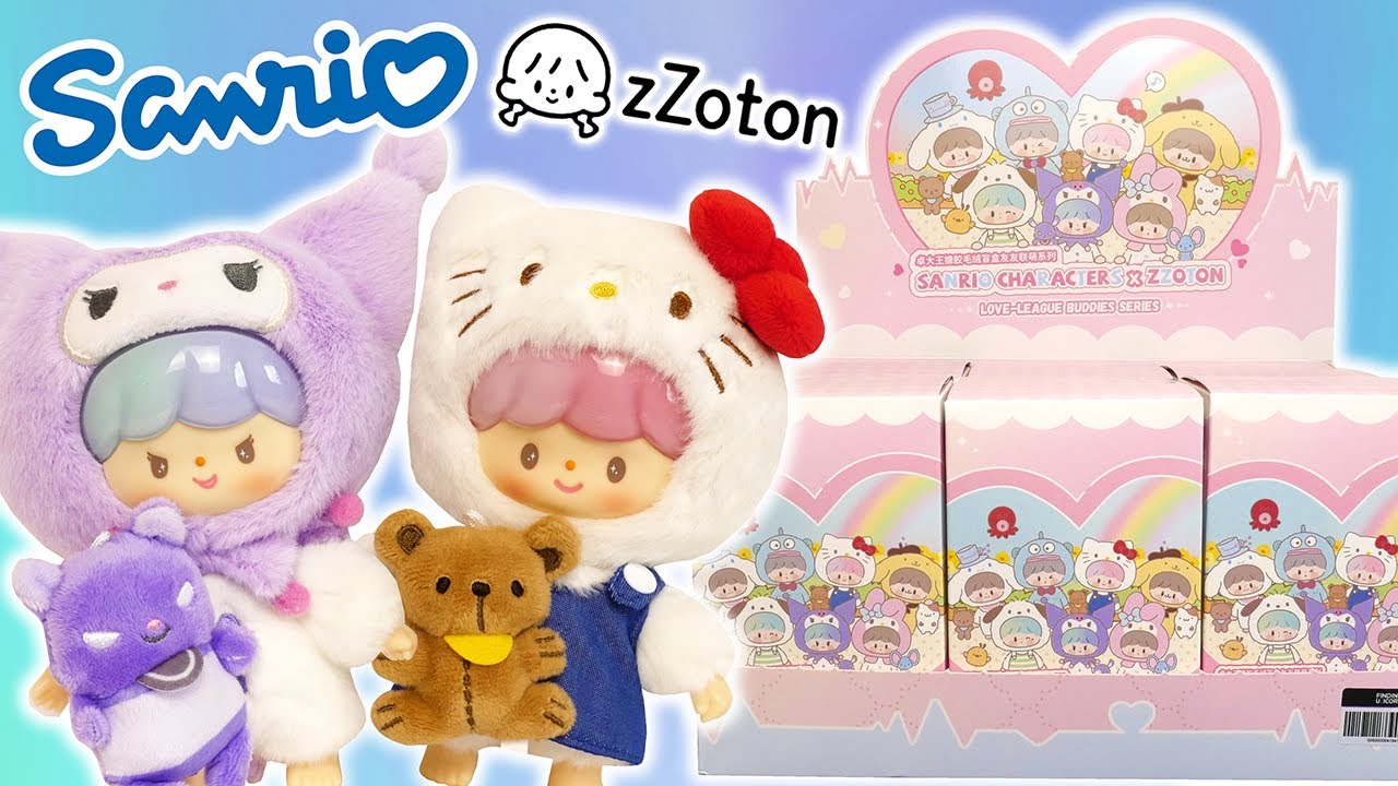 Finding Unicorn Sanrio zZoton Plush Doll Blind Box FULL SET Unboxing ...