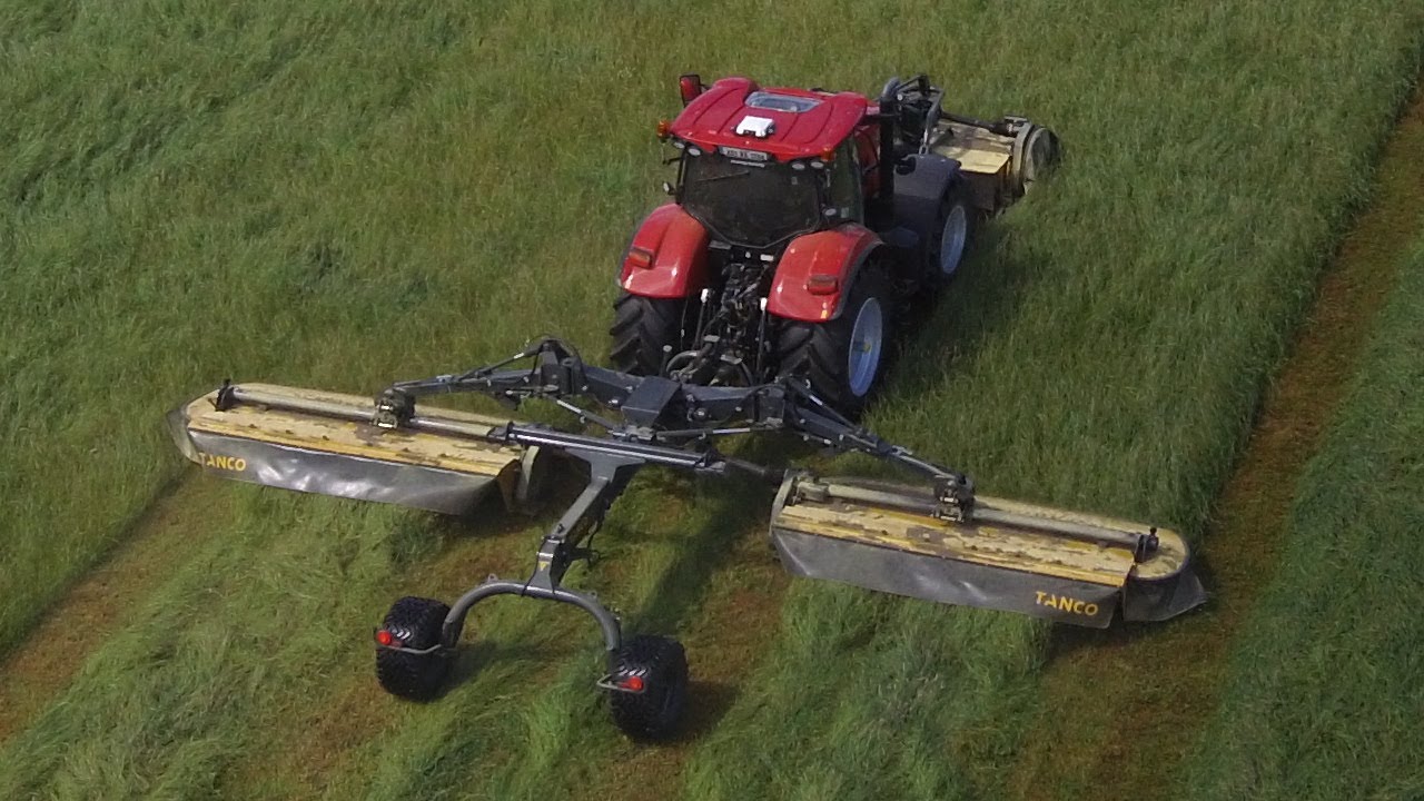 Tanco Triple Trailed Mowers - YouTube