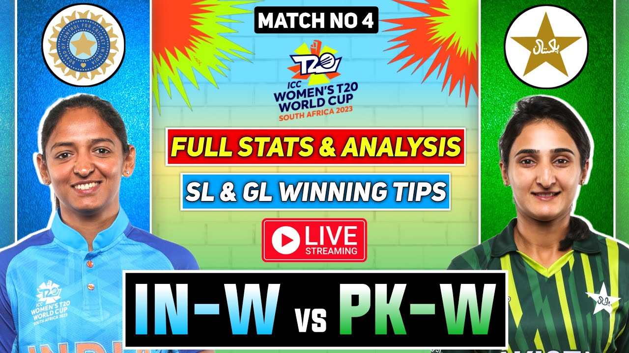 🔴 LIVE | IND W vs PAK W Dream11 Prediction | IN-W vs PK-W - YouTube