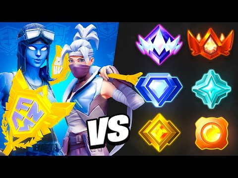 2 PWR Pros vs EVERY Rank at Once!