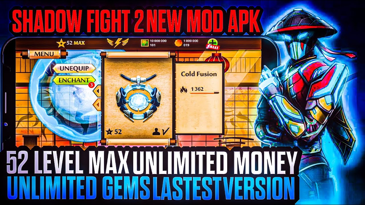 shadow fight 2 max level unlimited money and gems - YouTube