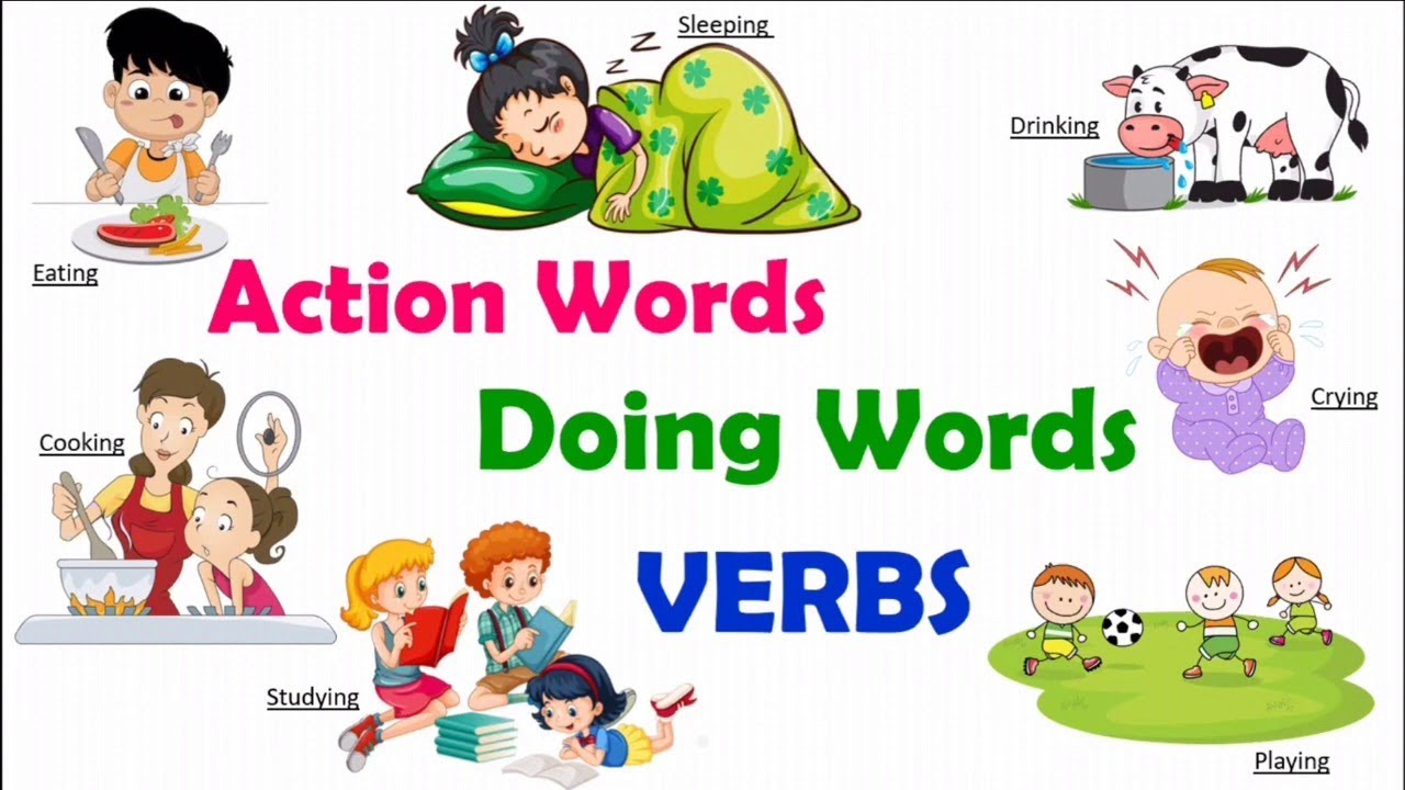 Action Words | #kidsactiveties #activity #actionwords #doingwords # ...