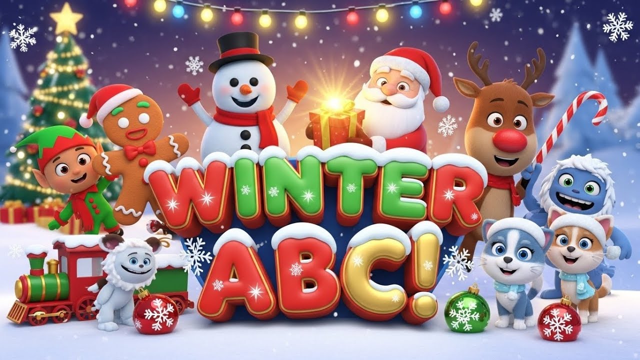 Christmas Alphabet Song for Kids | Learn ABC with Holiday Characters ...