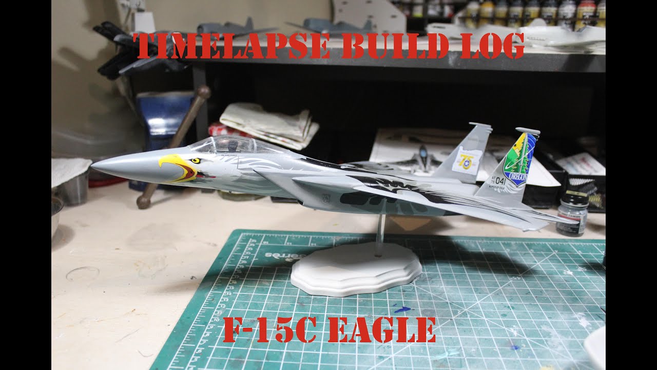 Monogram 1/48 F-15C Timelapse - YouTube