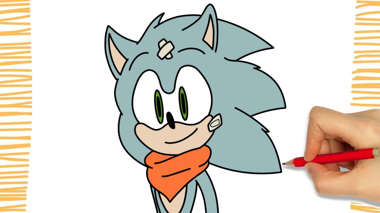 How to Draw SONIC CALM I Easy - YouTube