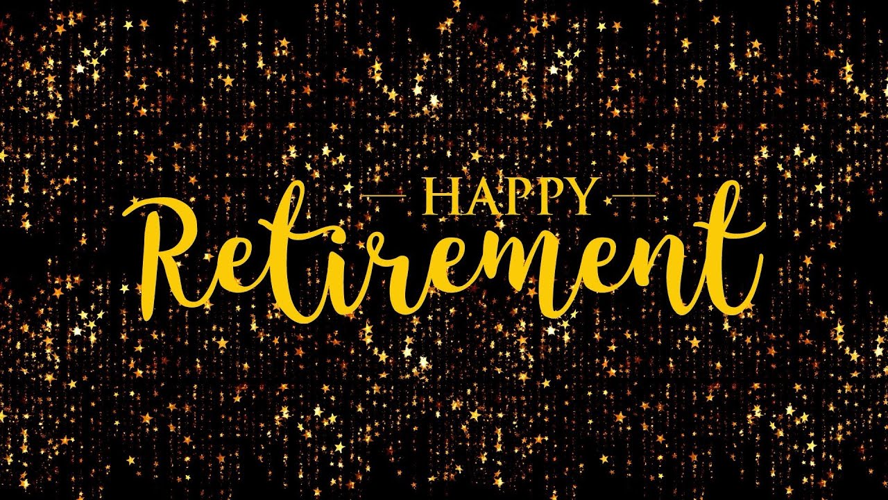 Happy Retirement background backdrop with JAZZ music retirement party ...