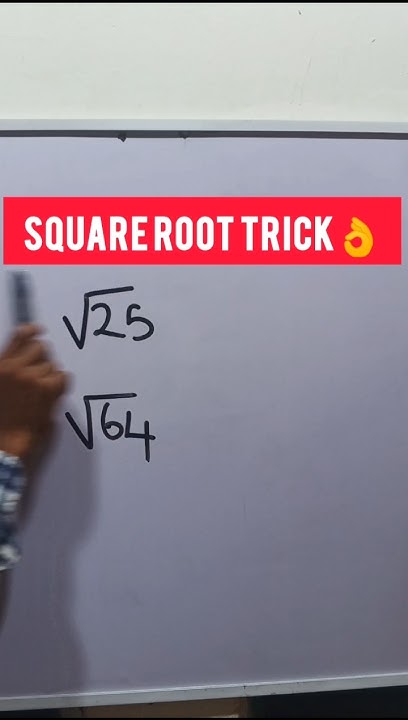 Learn Square Root Step-by-step!🤯 - YouTube